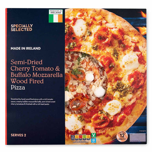 Semi-Dried Cherry Tomato & Buffalo Mozzarella Wood Fired Pizza | ALDI IE